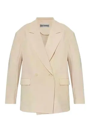 Issey Miyake Looped Double-breasted Blazer - Neutrals