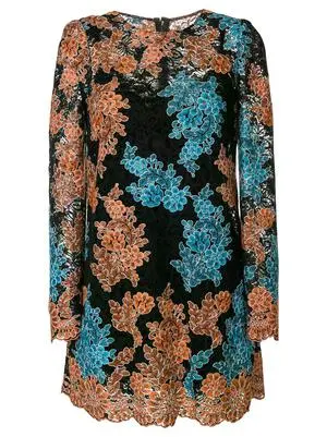DOLCE & GABBANA Dolce & Gabbana Floral Crochet Shift Dress
