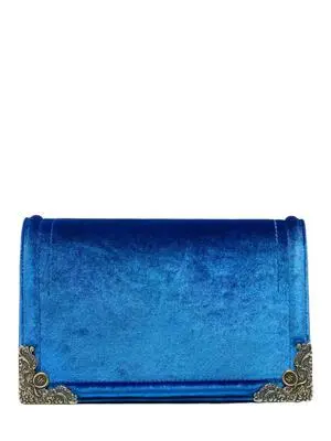 Alexander McQueen Velvet Clutch Bag - Blue