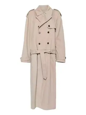 MARIE ADAM-LEENAERDT Marie Adam-Leenaerdt Double-Breasted Belted Trench Coat