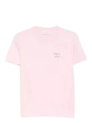 MC2 SAINT BARTH Emilie Logo Embroidered T-shirt - Pink