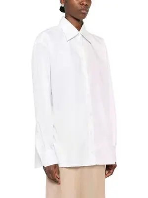 JULIE KEGELS Lipstick Print Long Sleeve Shirt - White