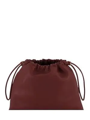 Vince Sarai Leather Drawstring Crossbody Bag - Sunset