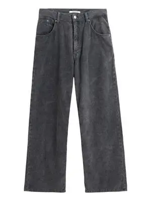 SUNFLOWER Wide Leg Casual Pants - Black