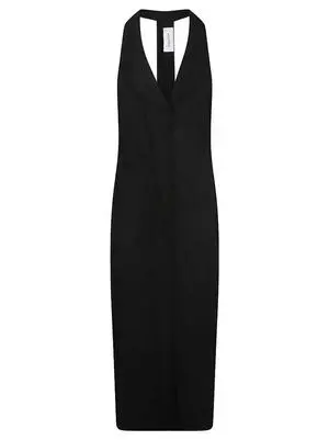ANEMOS Halterneck Midi Dress - Black