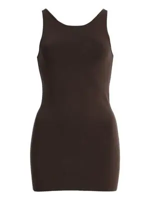 TOTEME Classic Compact Knit Tank Top - Brown