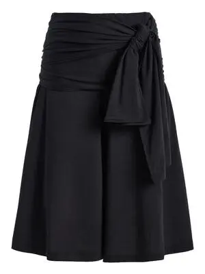 TOTEME Totême Tie-Detailed Jersey Culottes Black
