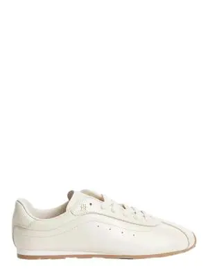 Tommy Hilfiger Monogram Leather Sneakers - Neutrals