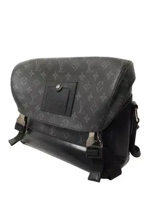 LOUIS VUITTON Monogram Eclipse Voyager Messenger Bag - Black