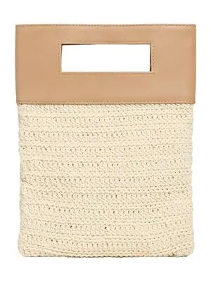 Binge Knitting Aurora Mini Fold Over Clutch - Eggshell Combo