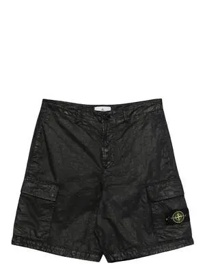 Stone Island Cargo Pocket Shorts - Black