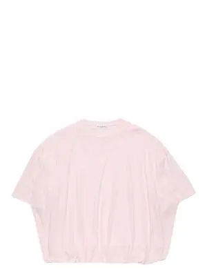 Acne Studios Gathered Logo T-shirt - Baby Pink