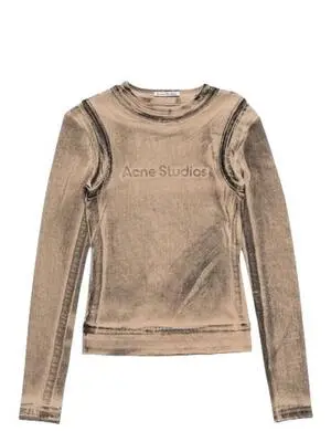 Acne Studios Long Sleeve T-shirt - Pumpkin Orange