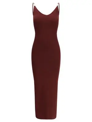 Versace Safety Pin Slip Midi Dress - Multicolor
