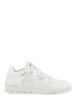 Axel Arigato Area Lo Sneakers With Perforated Detail And Signature Branding - White