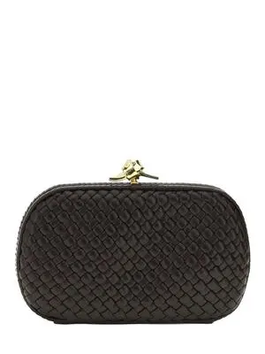 Bottega Veneta Soft Knot Clutch - Brown