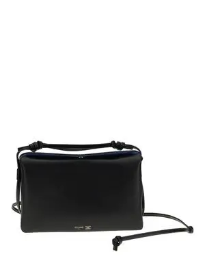 Celine Trio Flap Bag - Black