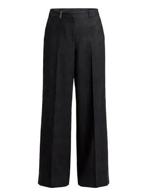 Peserico Acetate Wide Leg Pants - Multicolor