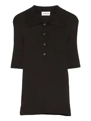 P.a.r.o.s.h Ribbed Polo Shirt With Collared Neckline - Multicolor