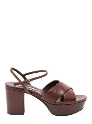 Miu Miu Platform Sandals - Multicolor
