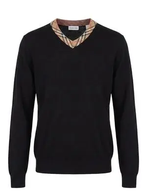 Burberry Maxim V-neck Sweater - Multicolor