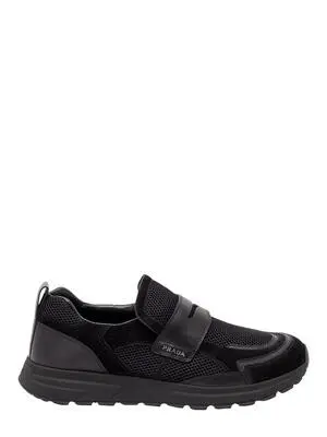 Prada Mesh And Leather Sneakers - Multicolor