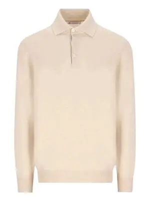Brunello Cucinelli Cashmere Polo Sweater - Multicolor