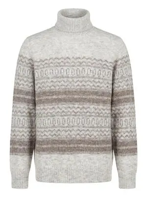 Brunello Cucinelli Alpaca Crew Neck Sweater - Multicolor