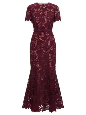 SELF-PORTRAIT Lace Midi Dress - Multicolor