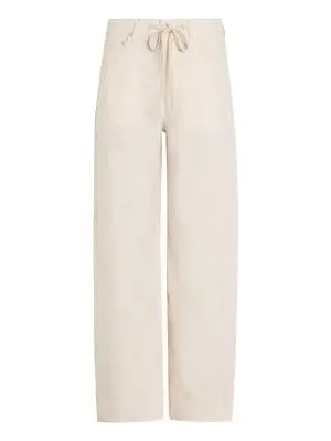 Citizens Of Humanity Brynn Drawstring Linen Trousers - Beige