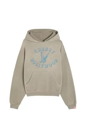 CHERRY LOS ANGELES Cotton Hooded Sweatshirt - Grey