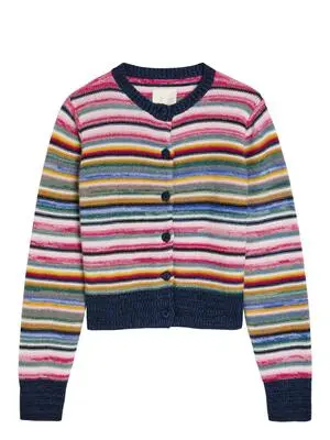 SUZIE KONDI Suzie Kondi Striped Cashmere Cardigan