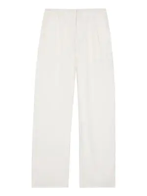 LEMAIRE Lemaire Creased Satin Wide-Leg Trousers