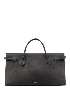 Alaïa Alaïa Le Teckel Leather Tote Bag Grey