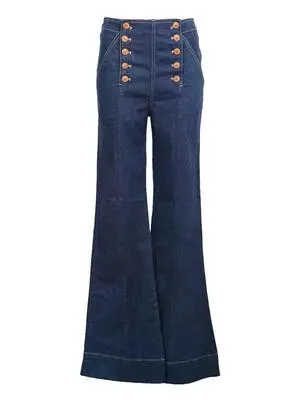 Ulla Johnson Ashton Flared Jeans - Blue