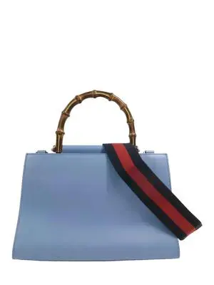 Gucci Nymphaea Bamboo Shoulder Bag - Blue