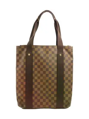 LOUIS VUITTON Beaubourg Damier Ebene Canvas Tote Bag - Brown