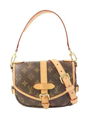 LOUIS VUITTON Monogram Saumur Bb Shoulder Bag - Brown