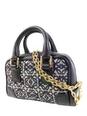 Loewe Amazona Nano Anagram Tote Bag - Black