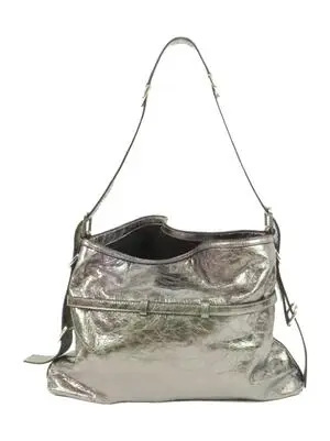 Givenchy Voyou Calfskin Shoulder Bag - Silver
