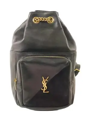 Saint Laurent Jamie Leather Backpack - Black