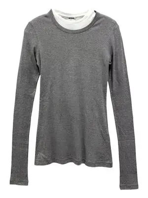 JIL SANDER Layered Long-sleeved T-shirt - Grey