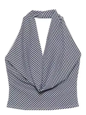 FRANKIES BIKINIS Frankies Bikinis Gingham Halterneck Top