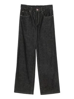 Brunello Cucinelli Contrast Stitch Jeans - Black