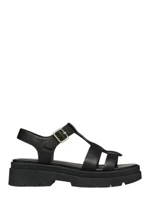 Geox Buckle-fastening Lug Sole Sandals - Black