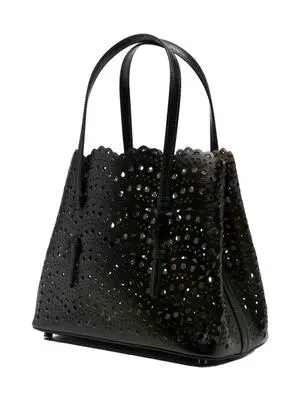 Alaïa 25 Mina Laser-cut Tote Bag - Black