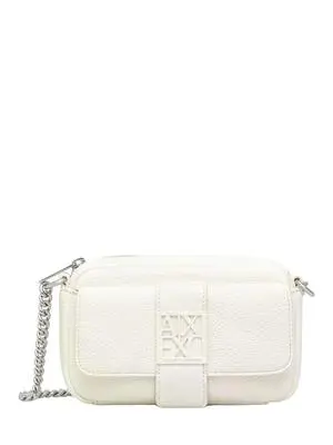 Armani Exchange Logo Plaque Shoulder Bag - White