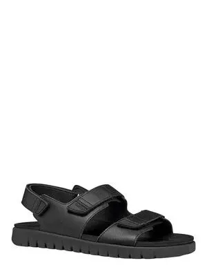 Geox U Flextride S Touch-strap Sandals - Black