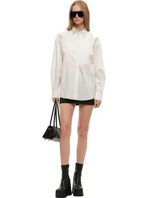 FABRIQUE Fabrique Ballad Metal Label Cotton Shirt