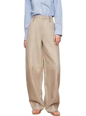 Fabrique Oakly Double Waistband Relaxed-fit Tailored Trousers - Grey